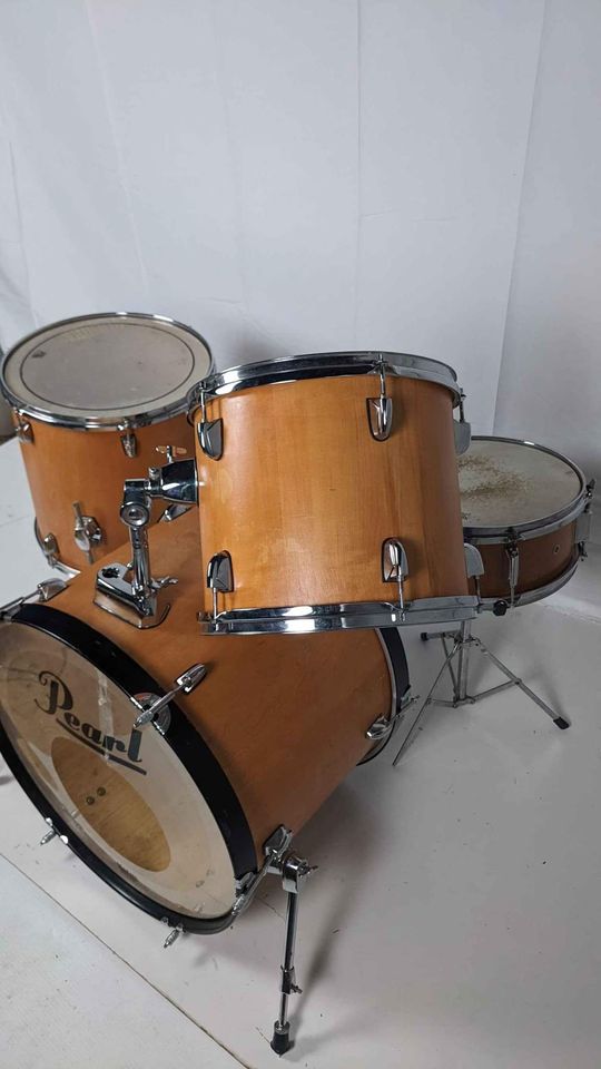 Wood drum shell pack custom stained Colonial Maple – Open Mind Drums