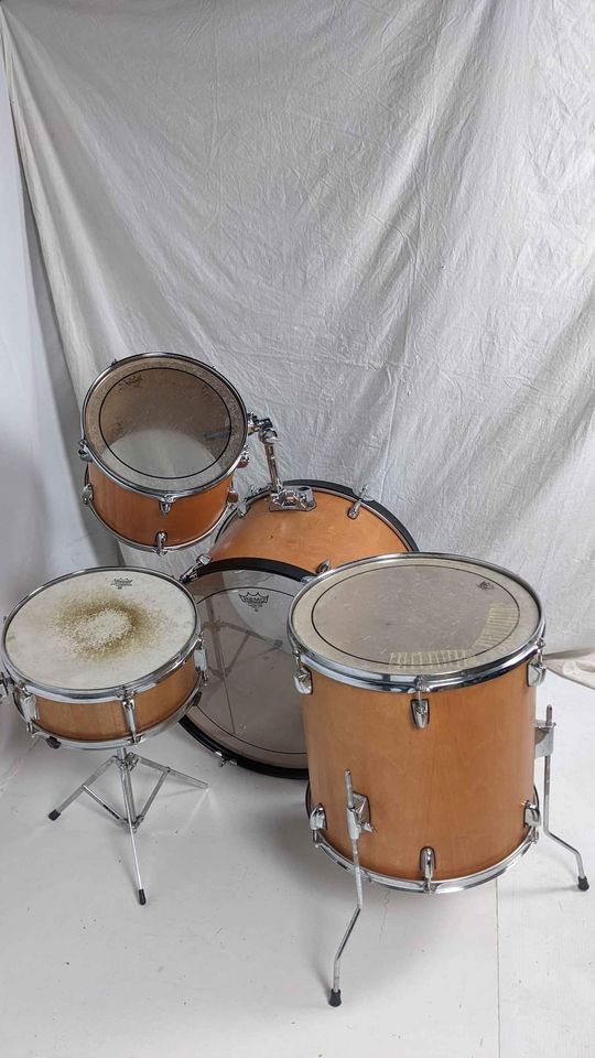 Wood drum shell pack custom stained Colonial Maple – Open Mind Drums